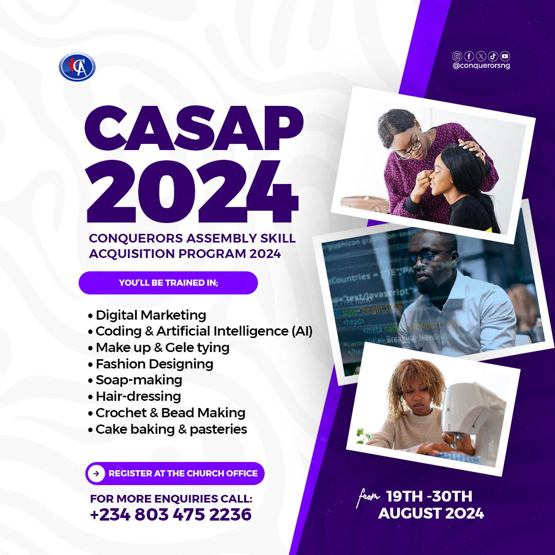 CASAP 2024 IS HERE – The Conquerors Assembly